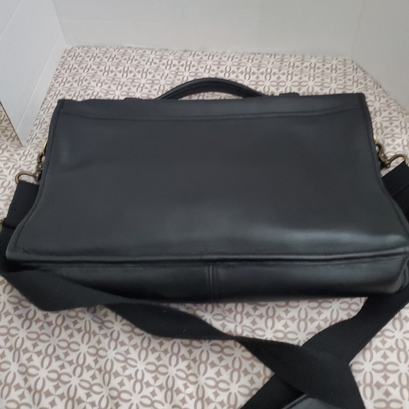 Coach | Bags | Vintage Coach Black Leather Briefcase | Poshmark